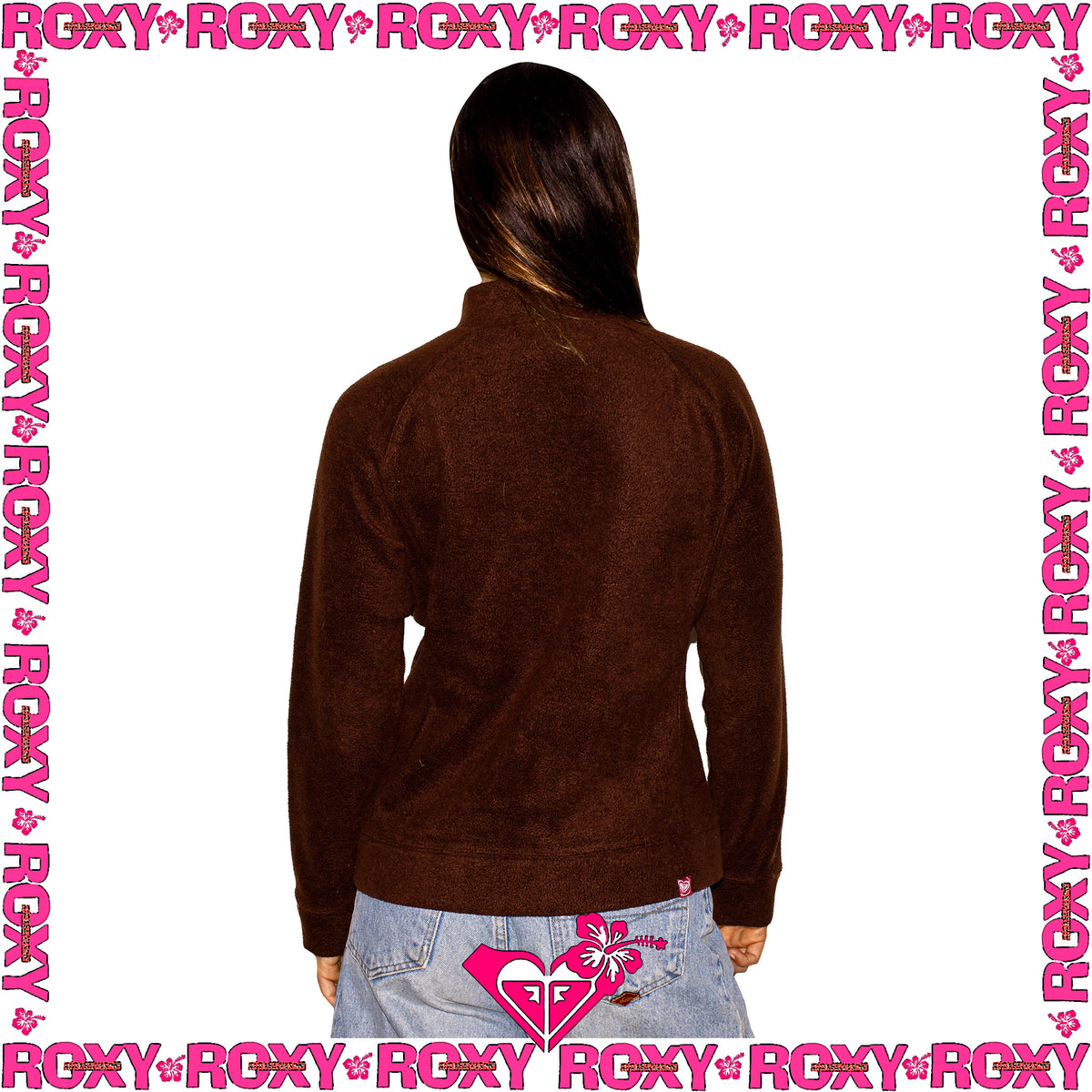 Y2K Roxy Spellout Fleece Jacket (M) – Vault Vintage GC